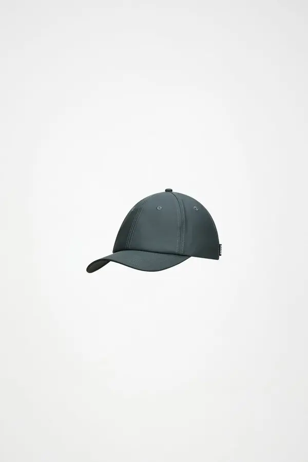 Rains Baseball Cap With Curved Brim - Grey