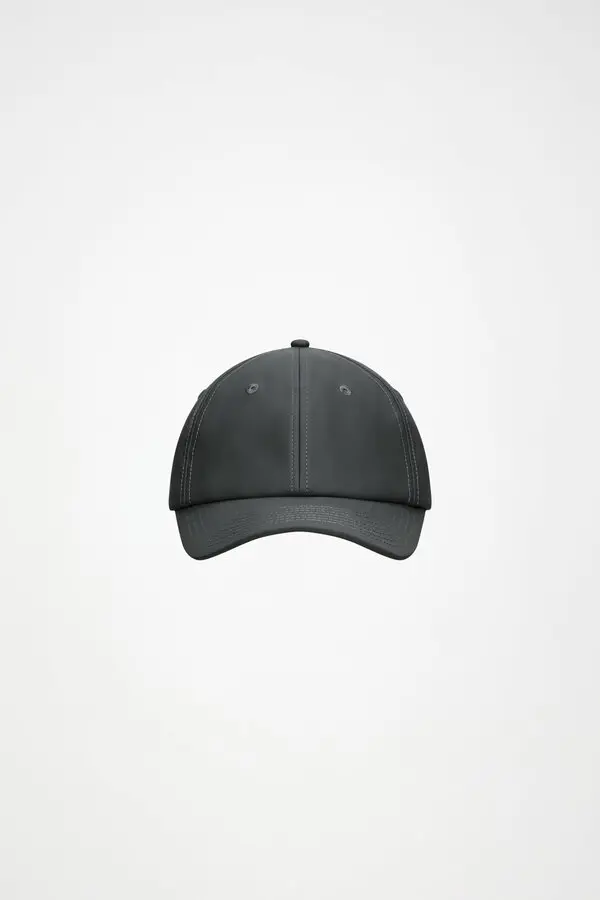 Rains Baseball Cap With Curved Brim - Grey