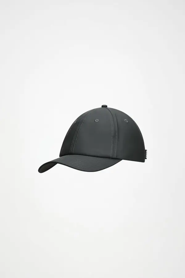 Rains Baseball Cap With Curved Brim - Grey