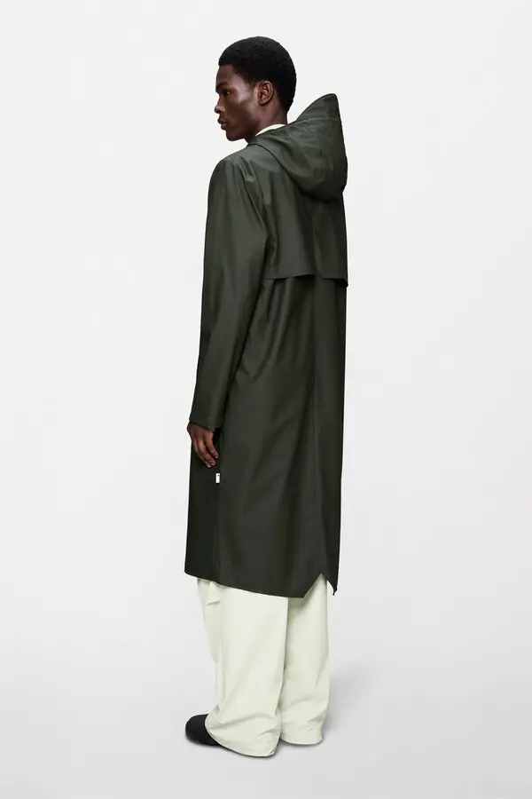 Rains Longer Jacket Waterproof Rainwear - Green