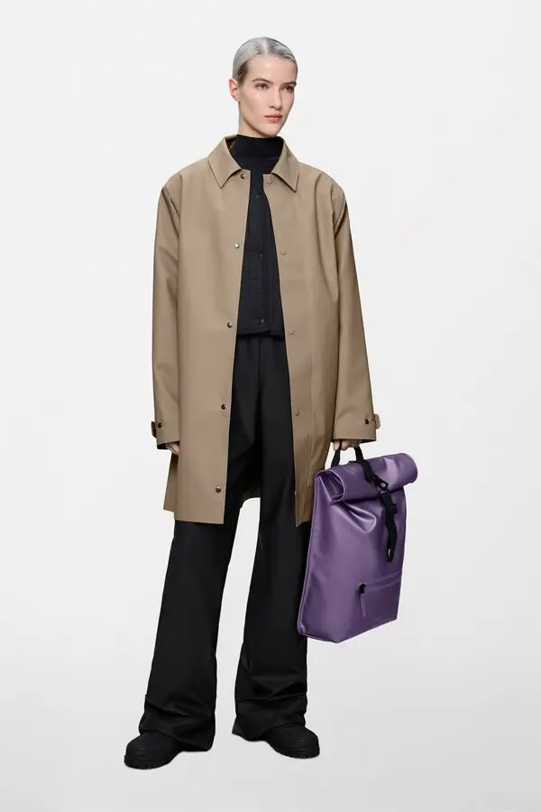 Rains Nara Long Jacket - Beige