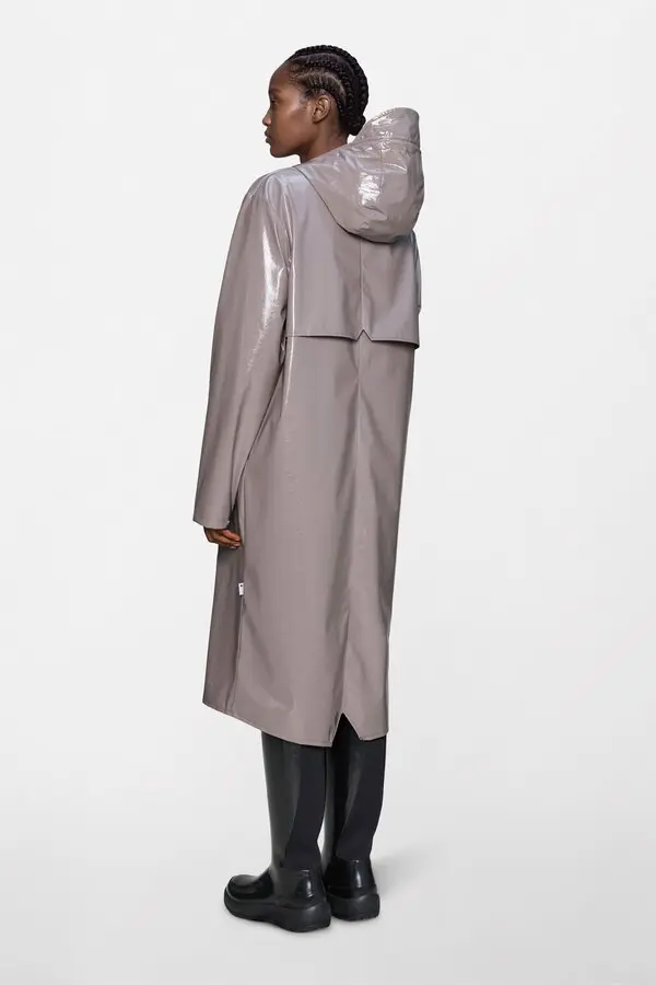 Rains Longer Jacket Waterproof Rainwear - Beige