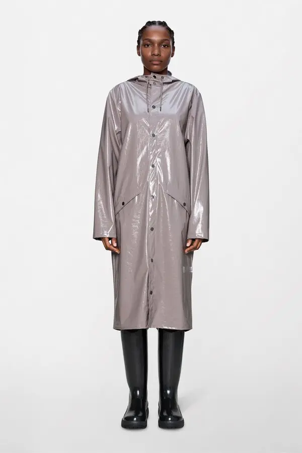 Rains Longer Jacket Waterproof Rainwear - Beige