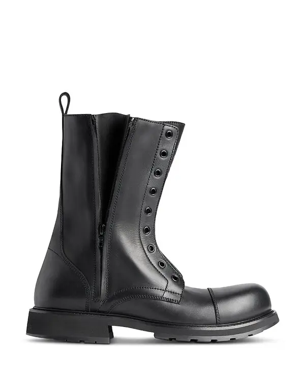 Balenciaga Truck Lace Up Boots - Noir