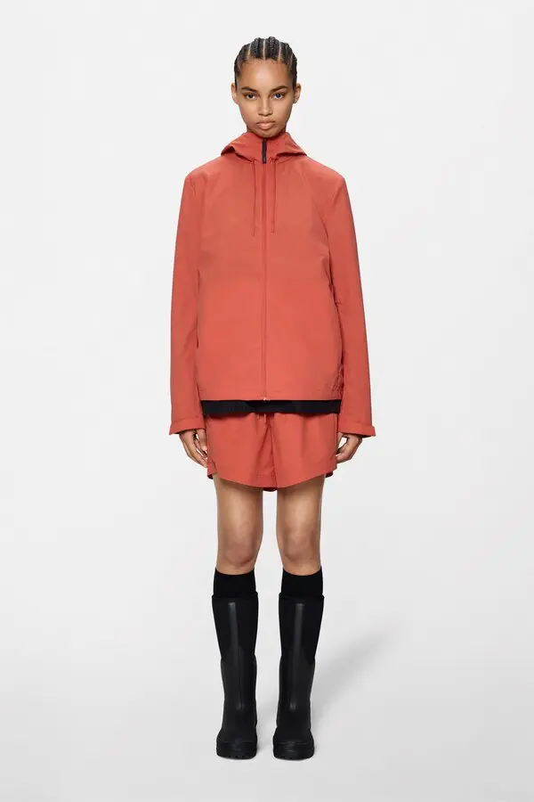 Rains Mito Jacket Ultralight Hooded Windbreaker - Kiln