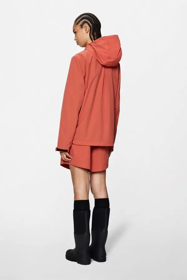 Rains Mito Jacket Ultralight Hooded Windbreaker - Kiln