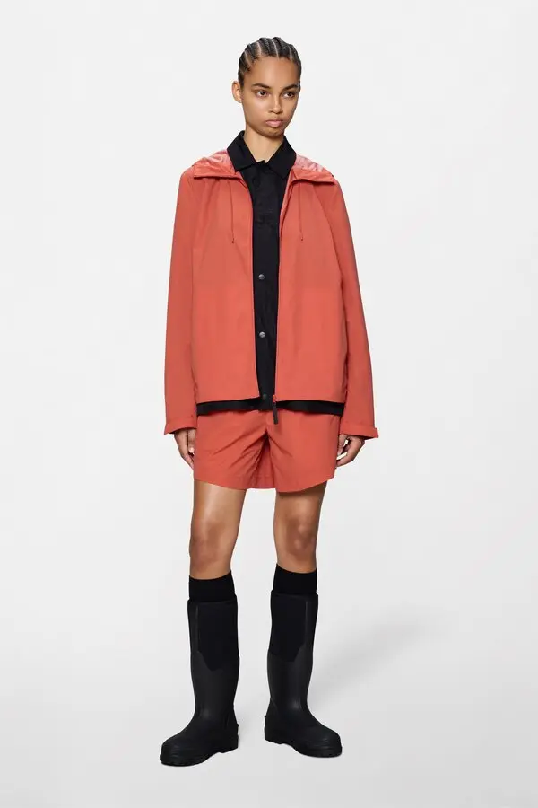Rains Mito Jacket Ultralight Hooded Windbreaker - Kiln