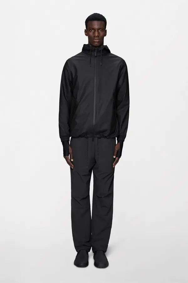 Rains Storm Breaker Hooded Waterproof Raincoat - Black