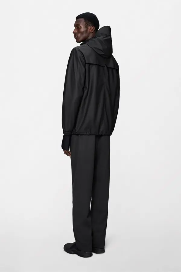 Rains Storm Breaker Hooded Waterproof Raincoat - Black