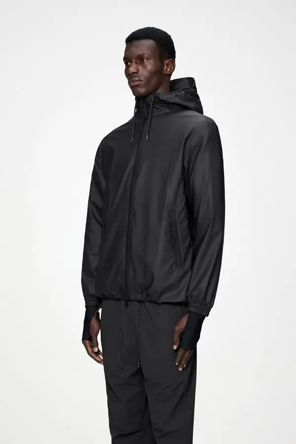 Rains Storm Breaker Hooded Waterproof Raincoat - Black