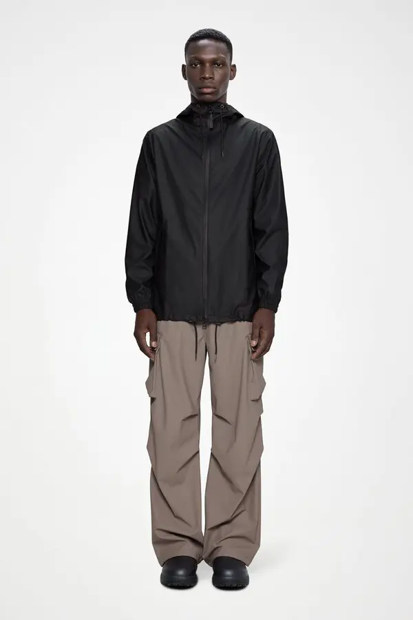 Rains Storm Breaker Hooded Waterproof Raincoat - Black