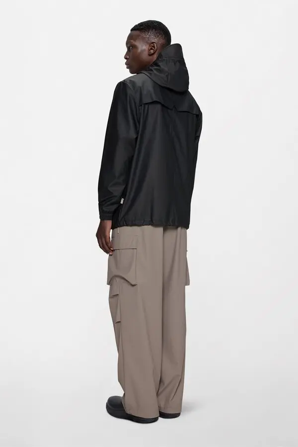 Rains Storm Breaker Hooded Waterproof Raincoat - Black