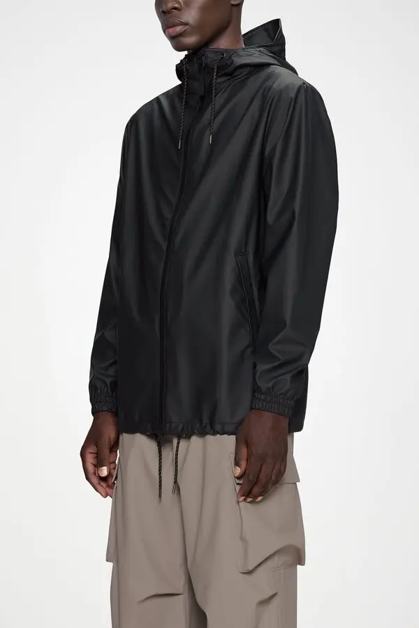 Rains Storm Breaker Hooded Waterproof Raincoat - Black