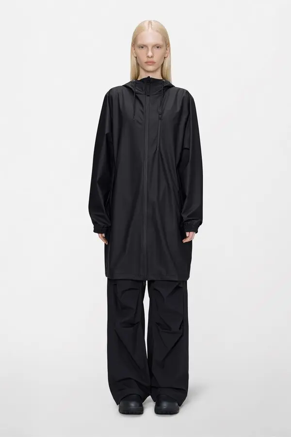 Rains Long Storm Breaker Waterproof Jacket - Black