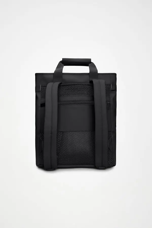 Rains Texel Waterproof Tote Backpack - Black