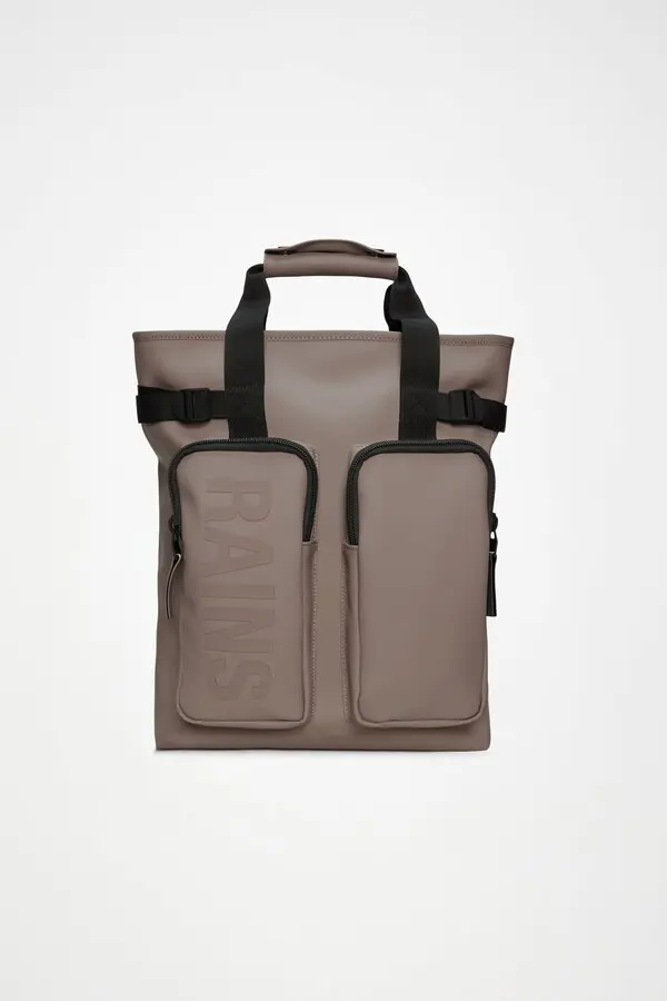 Rains Texel Waterproof Tote Backpack - Cinder