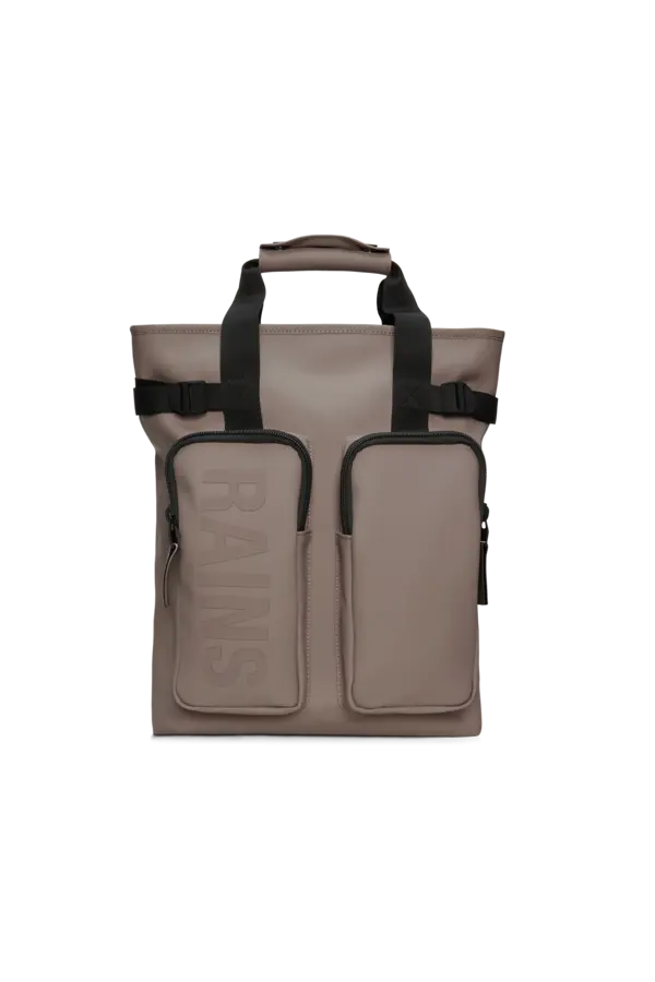Rains Texel Waterproof Tote Backpack - Cinder