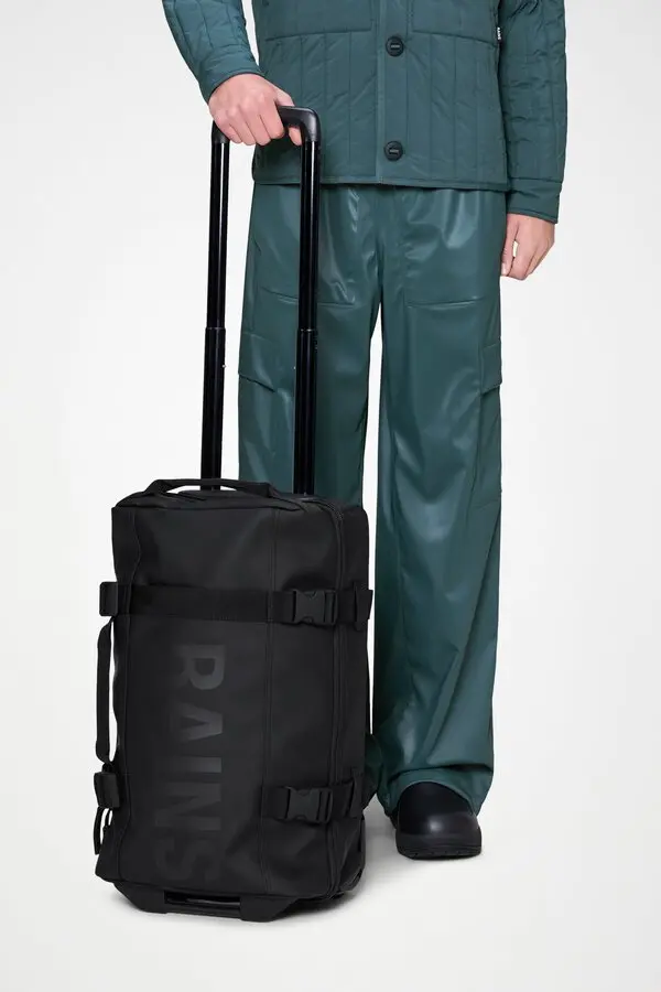 Rains Texel Cabin Bag Waterproof Travel Trolley - Black