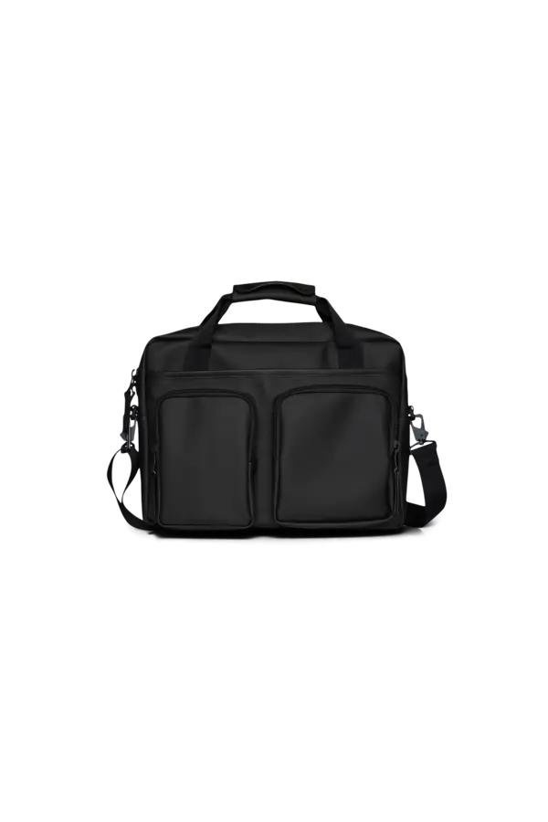 Rains Texel Tech Bag In Waterproof Pu - Black