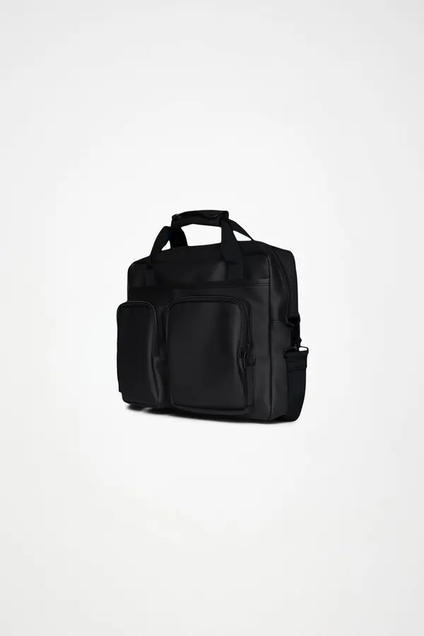 Rains Texel Tech Bag In Waterproof Pu - Black