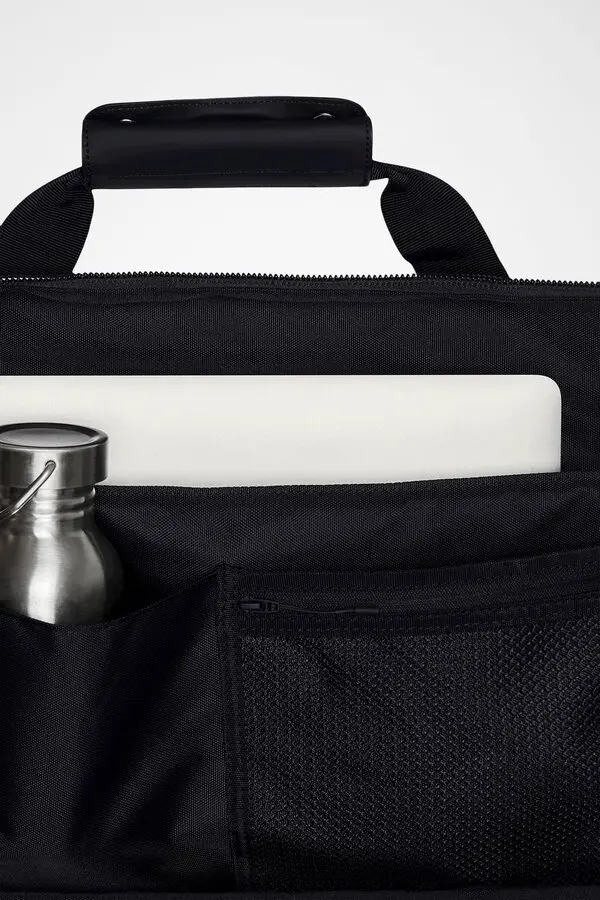 Rains Texel Tech Bag In Waterproof Pu - Black