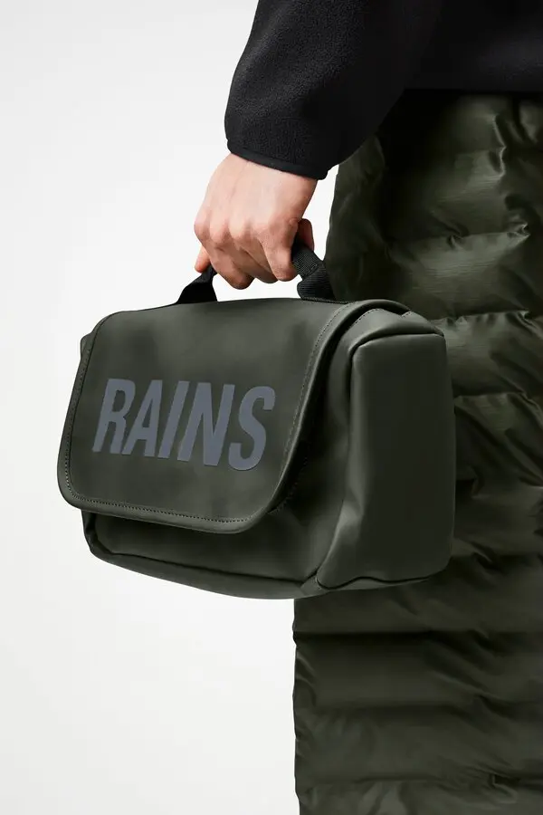 Rains Texel Wash Bag - Green