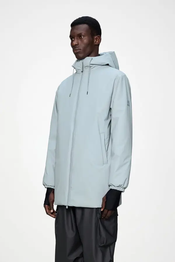 Rains Lohja Long Insulated Waterproof Jacket - Pool