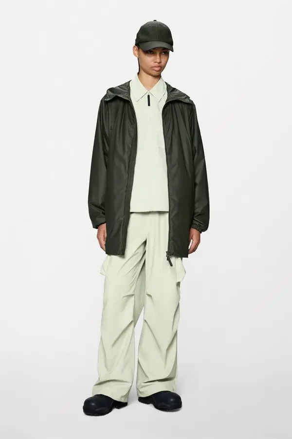 Rains Lohja Long Insulated Waterproof Jacket - Green