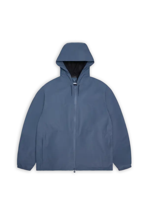 Rains Suva Hardshell Jacket With Hood And Drawstring - Blue Dusk