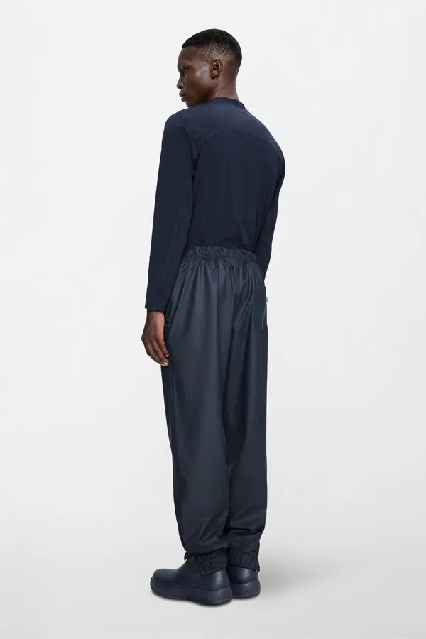 Rains Regular Fit Waterproof Pants - Navy