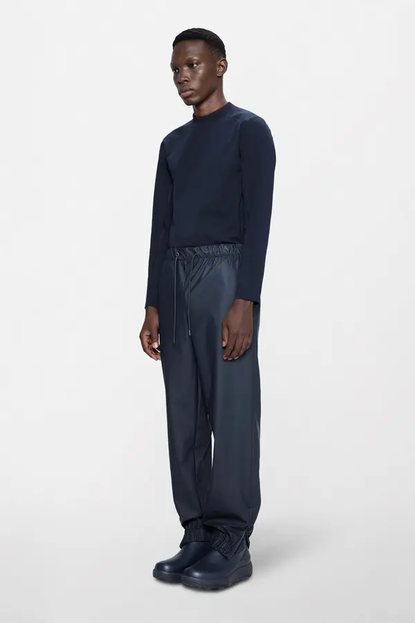 Rains Regular Fit Waterproof Pants - Navy