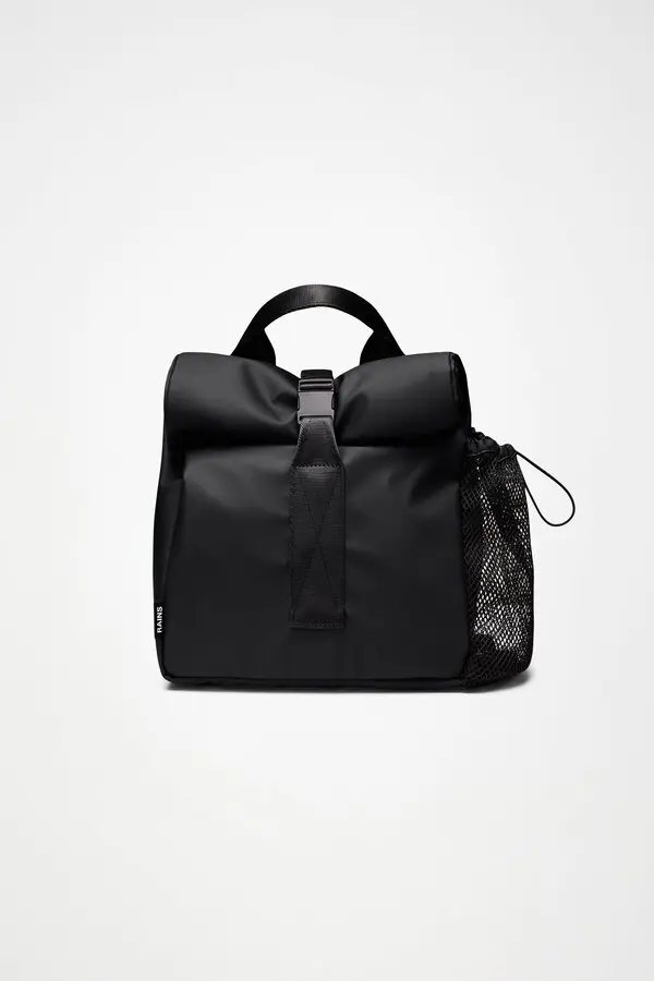 Rains Lunch Bag Large Insulated Carry Bag - Black