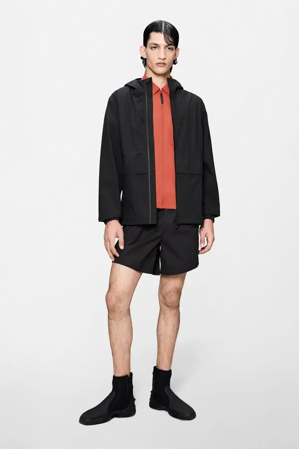 Rains Suva Hardshell Pocket Jacket - Black