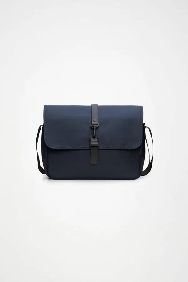 Rains Messenger Bag With Carabiner Closure - Navy