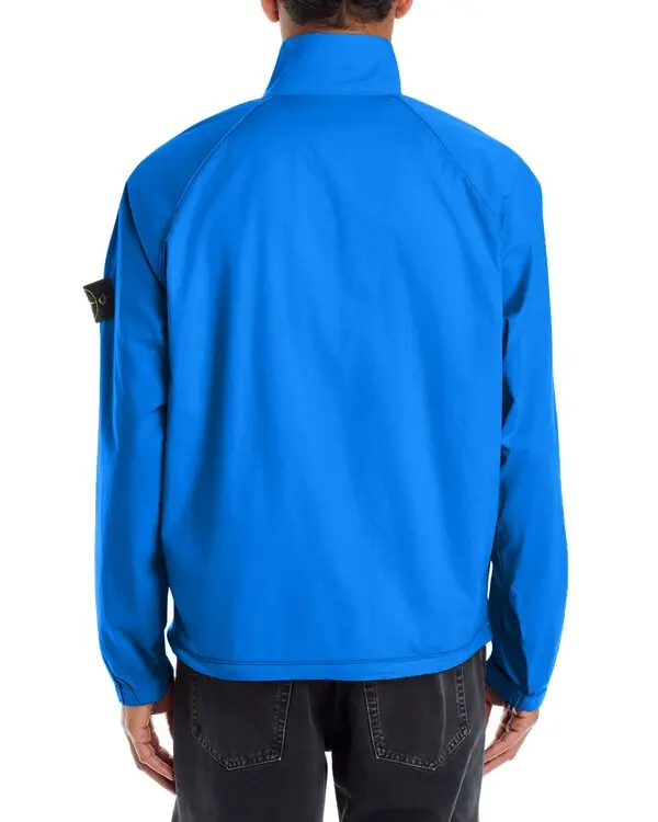 Stone Island Paracadute Cotton Poplin Zip Up Jacket