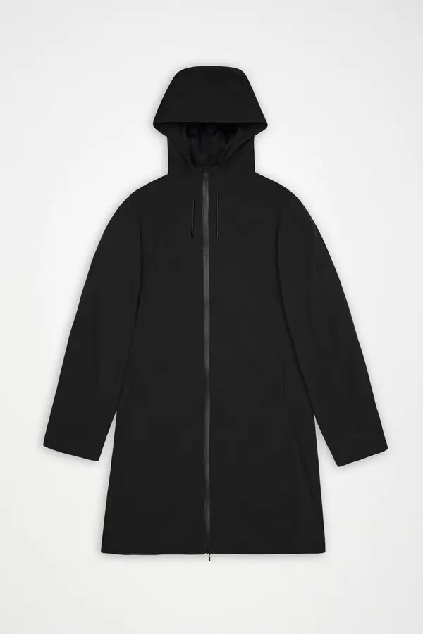 Rains Suva Hardshell Long W Jacket - Black