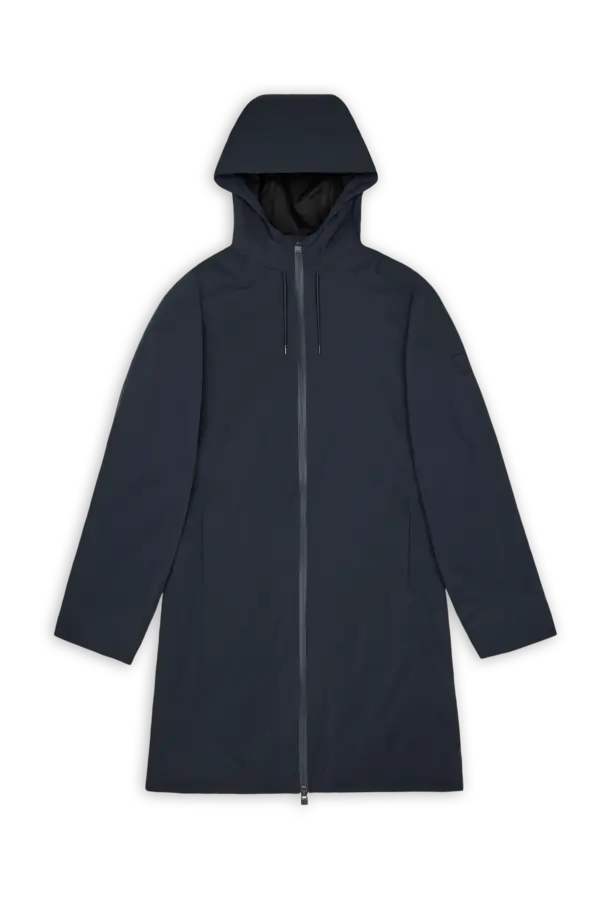 Rains Suva Hardshell Long W Jacket - Navy