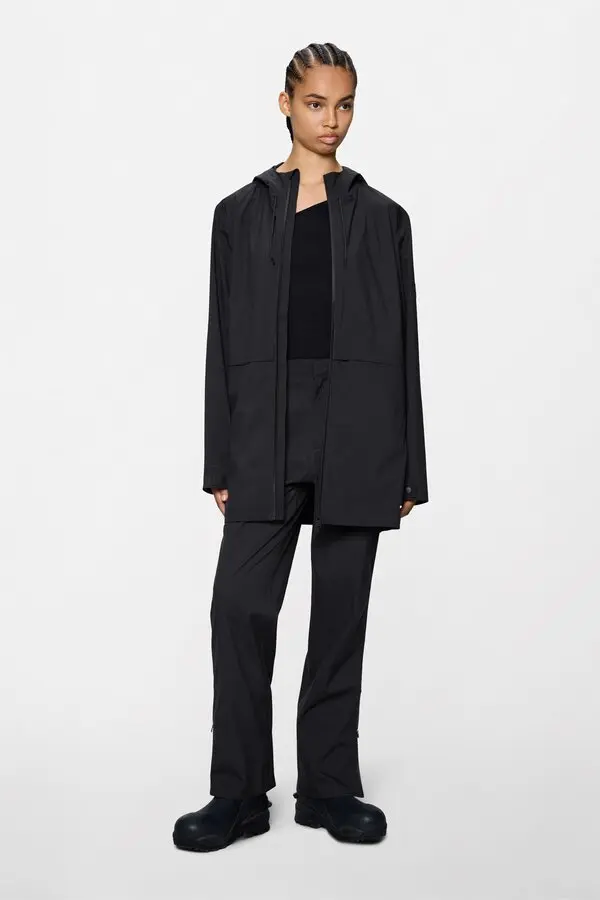 Rains Suva Hardshell Long Jacket - Black