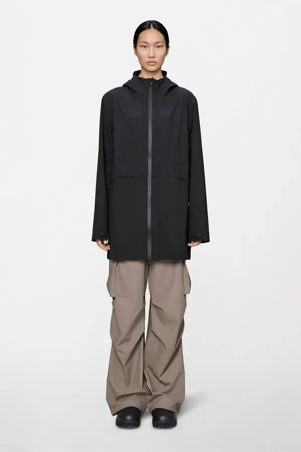 Rains Suva Hardshell Long Jacket - Black