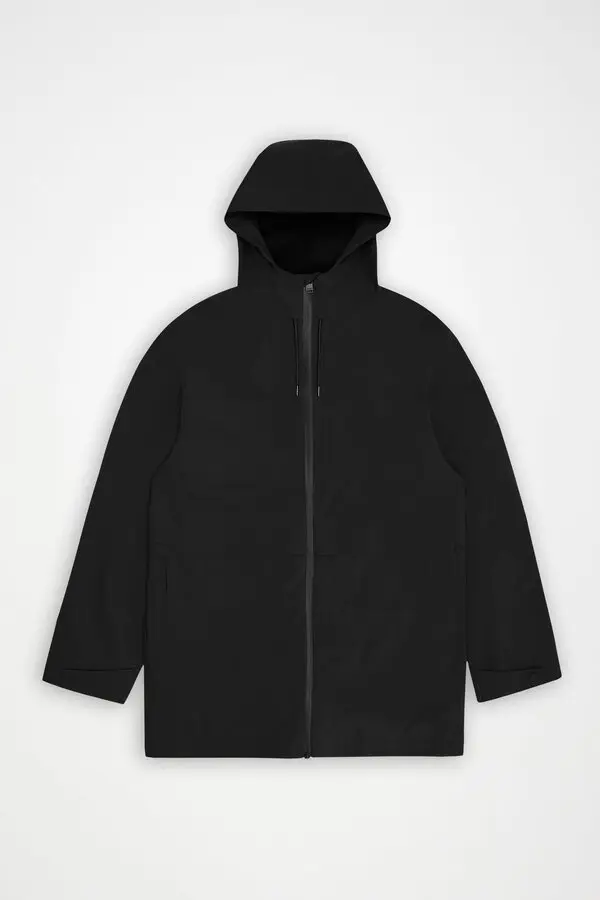 Rains Suva Hardshell Long Jacket - Black
