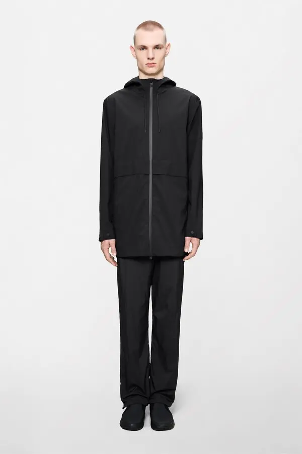 Rains Suva Hardshell Long Jacket - Black