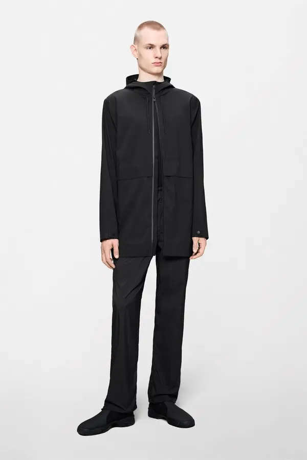 Rains Suva Hardshell Long Jacket - Black