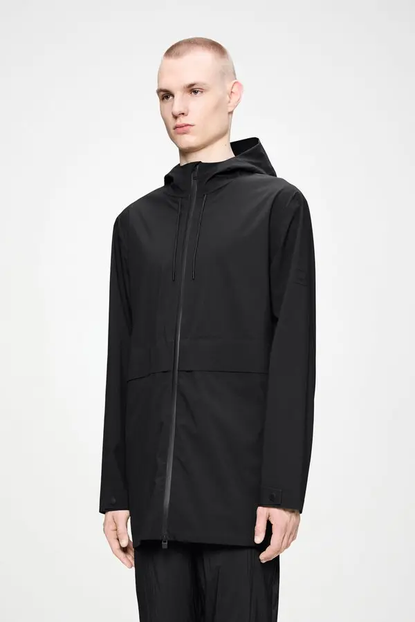 Rains Suva Hardshell Long Jacket - Black