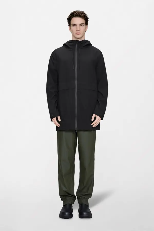 Rains Suva Hardshell Long Jacket - Black