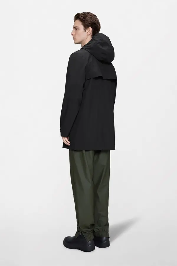 Rains Suva Hardshell Long Jacket - Black