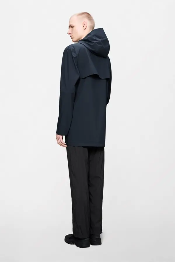 Rains Suva Hardshell Long Jacket - Navy