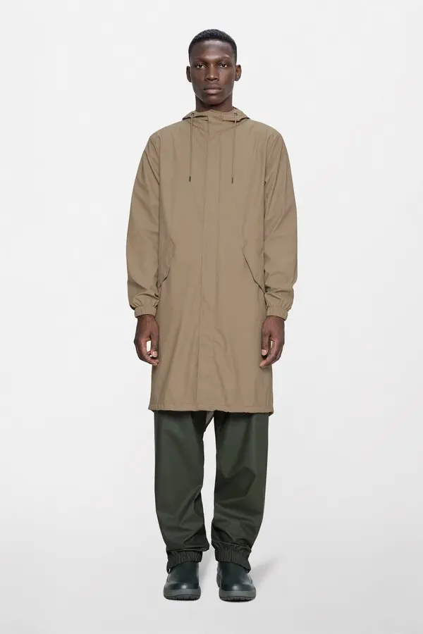 Rains Fishtail Parka Waterproof Raincoat - Beige