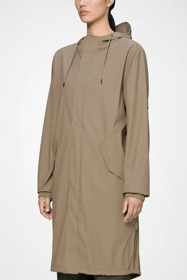 Rains Fishtail Parka Waterproof Raincoat - Beige