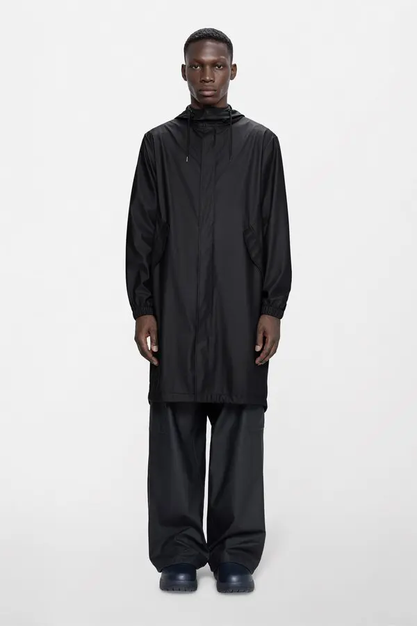 Rains Fishtail Parka Waterproof Raincoat - Black