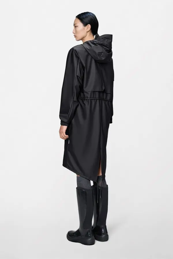 Rains String W Parka - Black